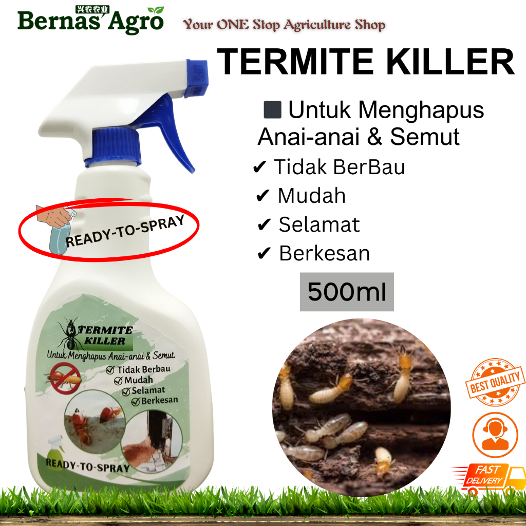 500ml Racun Anai-Anai Tidak Berbau Odourless Termite Killer Ubat Anai-Anai Berkesan Insect ...