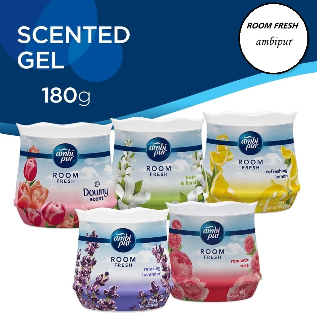 Ambi Pur Room Fresh (Gel Fresh) 180g - Romantic Rose / Relaxing ...