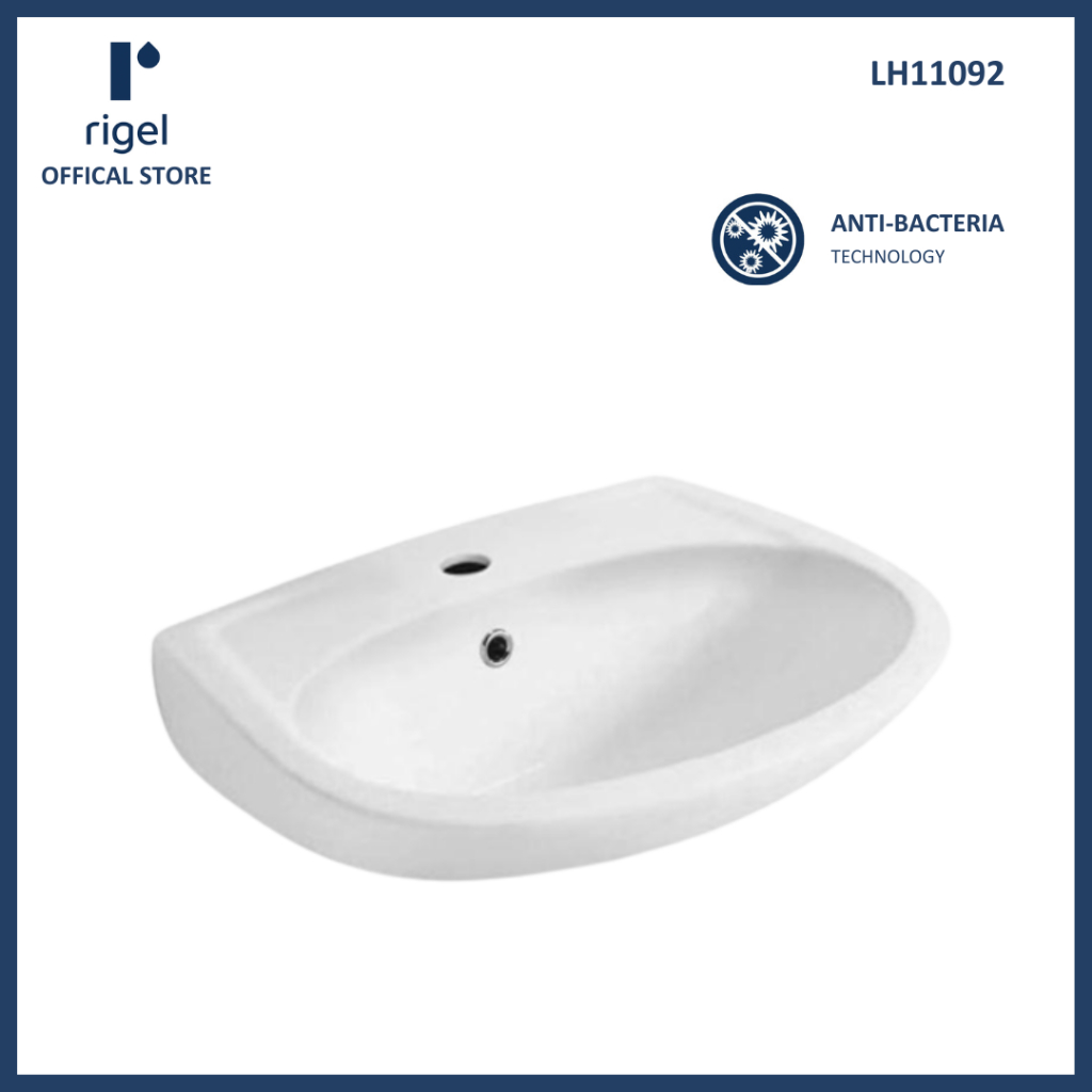 RIGEL Ceramic Wall Hung Bathroom / Toilet Lavatory Wash Basin LH11092 ...