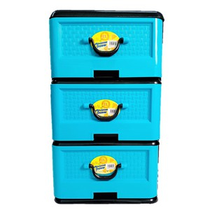 3 Tier Plastic Drawer Plastic Cabinet Plastic Storage with Handle Laci ...