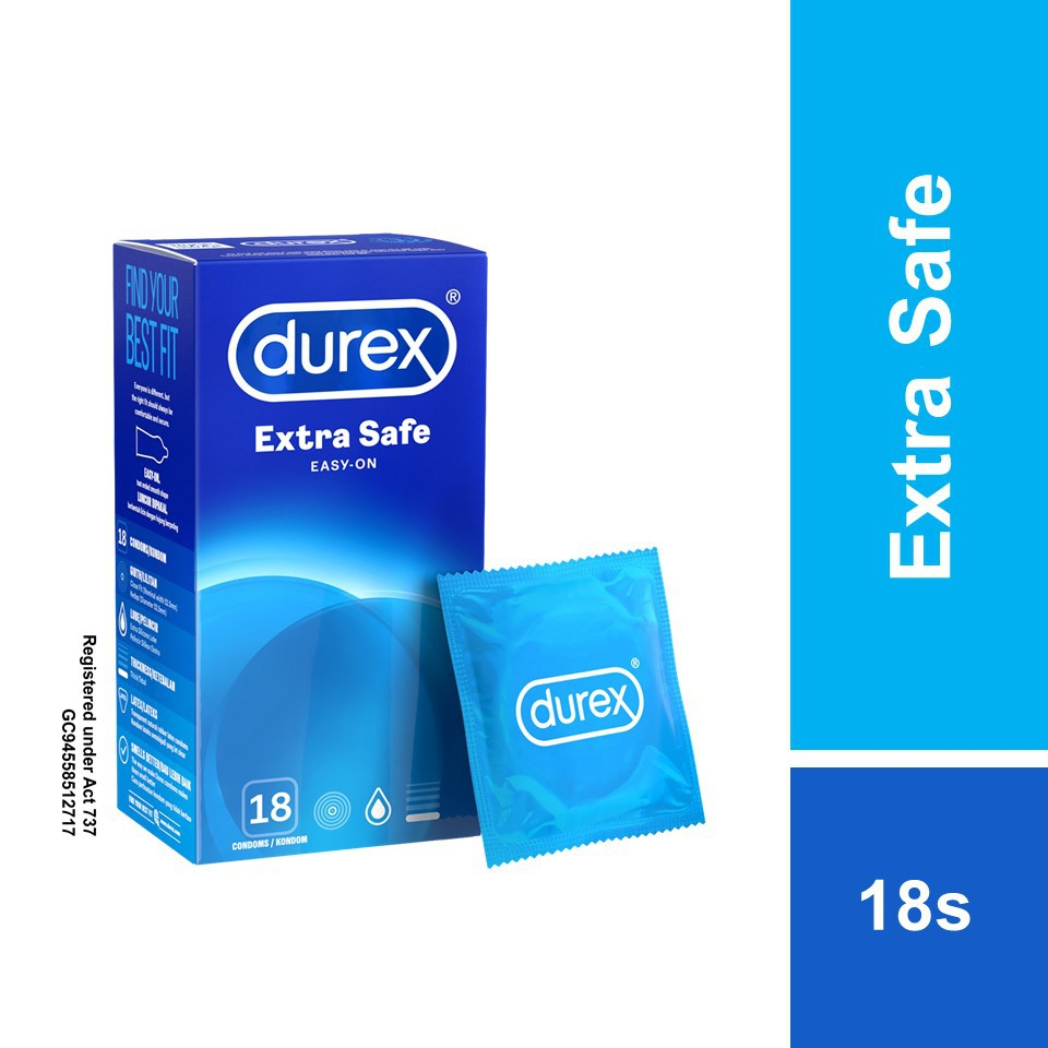 Durex Extra Safe Condoms (18's) | Shopee Malaysia