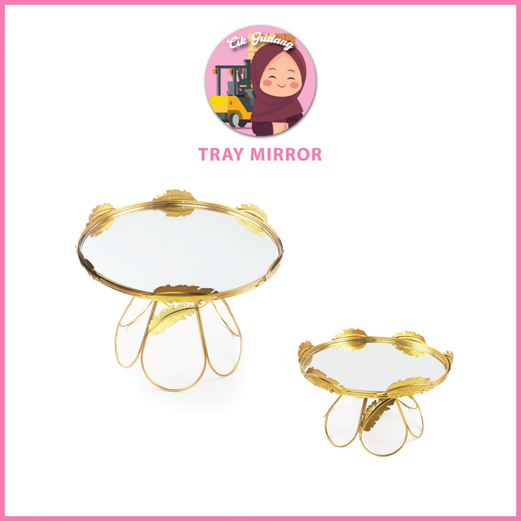 DULANG HANTARAN Perkahwinan Emas | Mirror Gold Stand Tray | Dulang ...