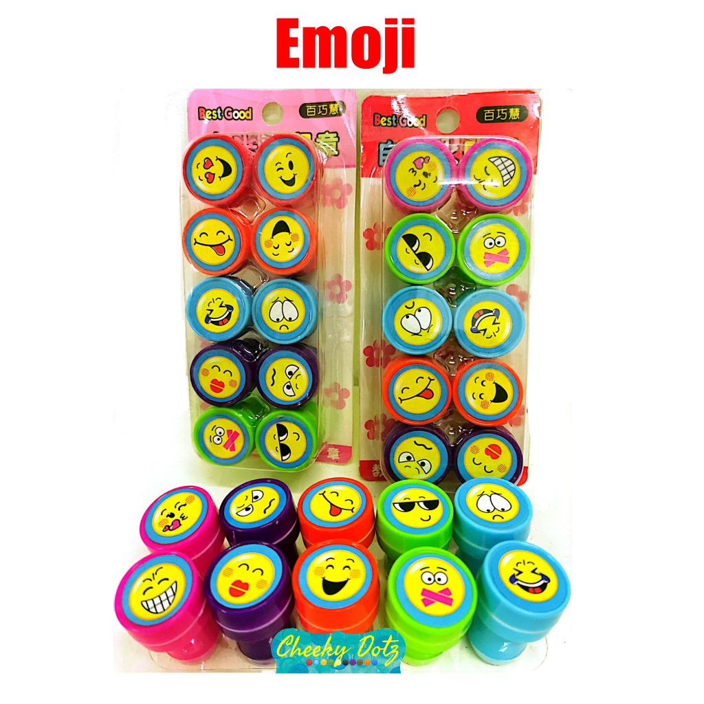 Fun Cartoon Self-Inked Rubber Stamps Cute Chop Reward Stamp Party Bags ...