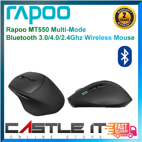 RAPOO MT550 Multi-Mode Wireless Mouse With Smart Switch Between ...