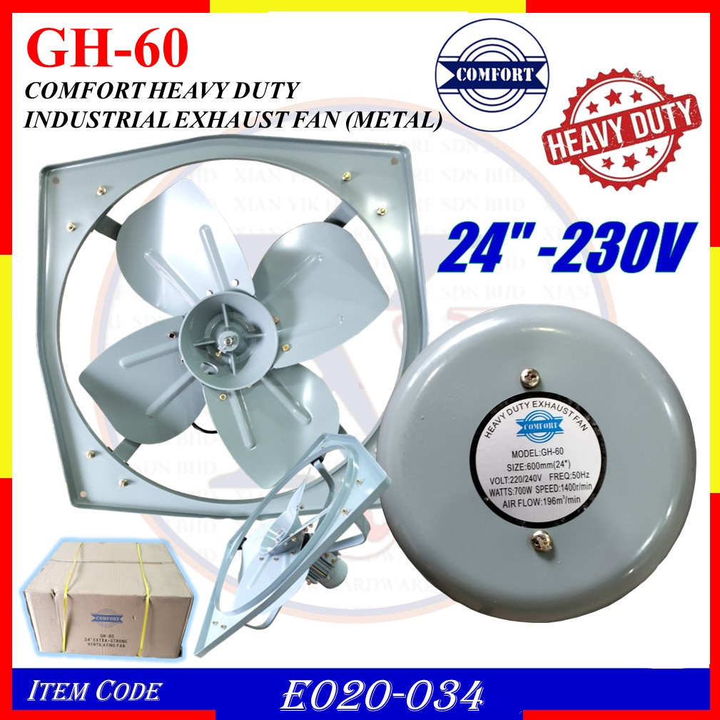 (230V / 415V) COMFORT HEAVY DUTY INDUSTRIAL WALL EXHAUST FAN (METAL ...