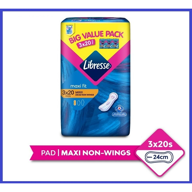 Libresse Maxi Non Wing 24cm (3x20s) | Shopee Malaysia