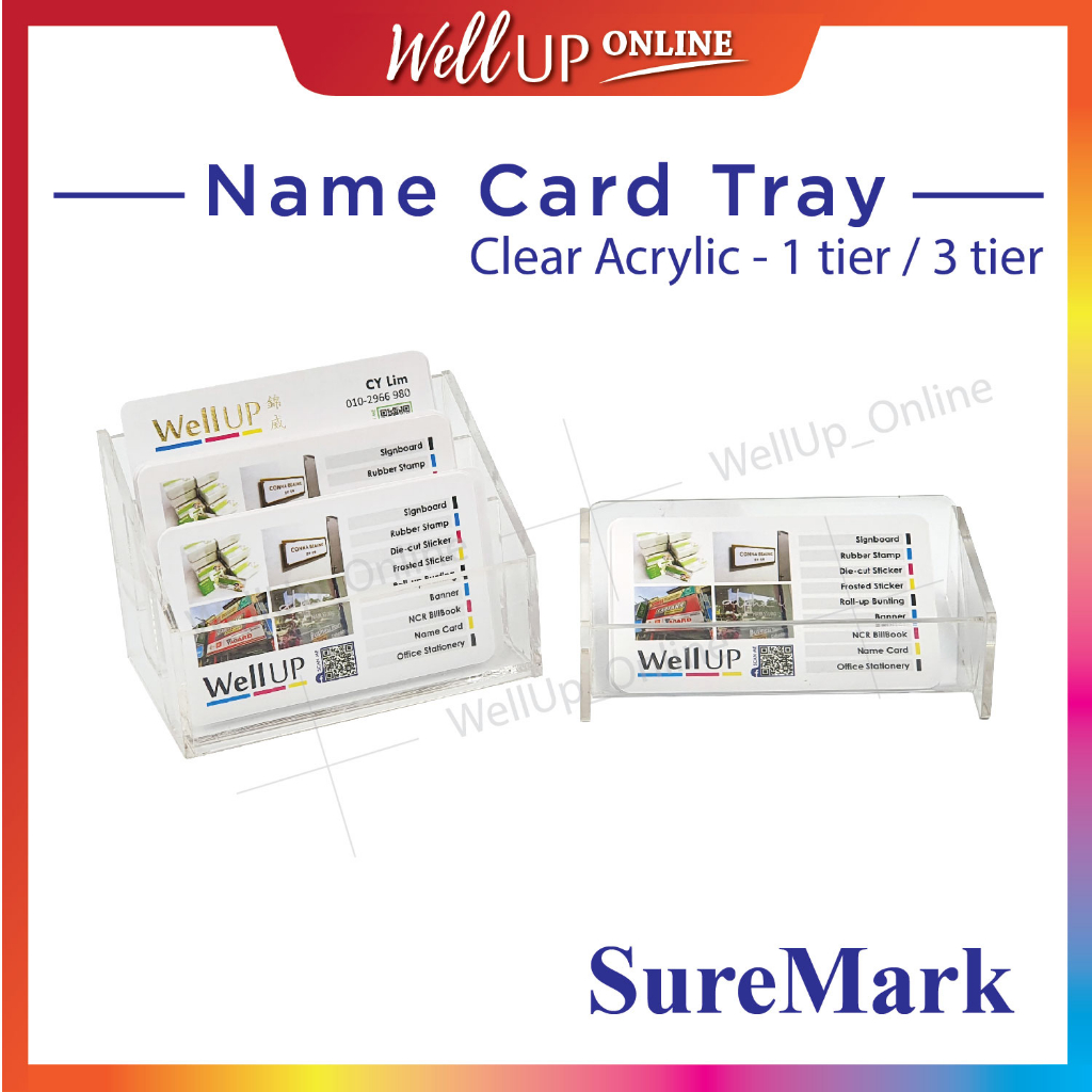 Name Card Rack - SureMark Acrylic Name Card Holder | Shopee Malaysia