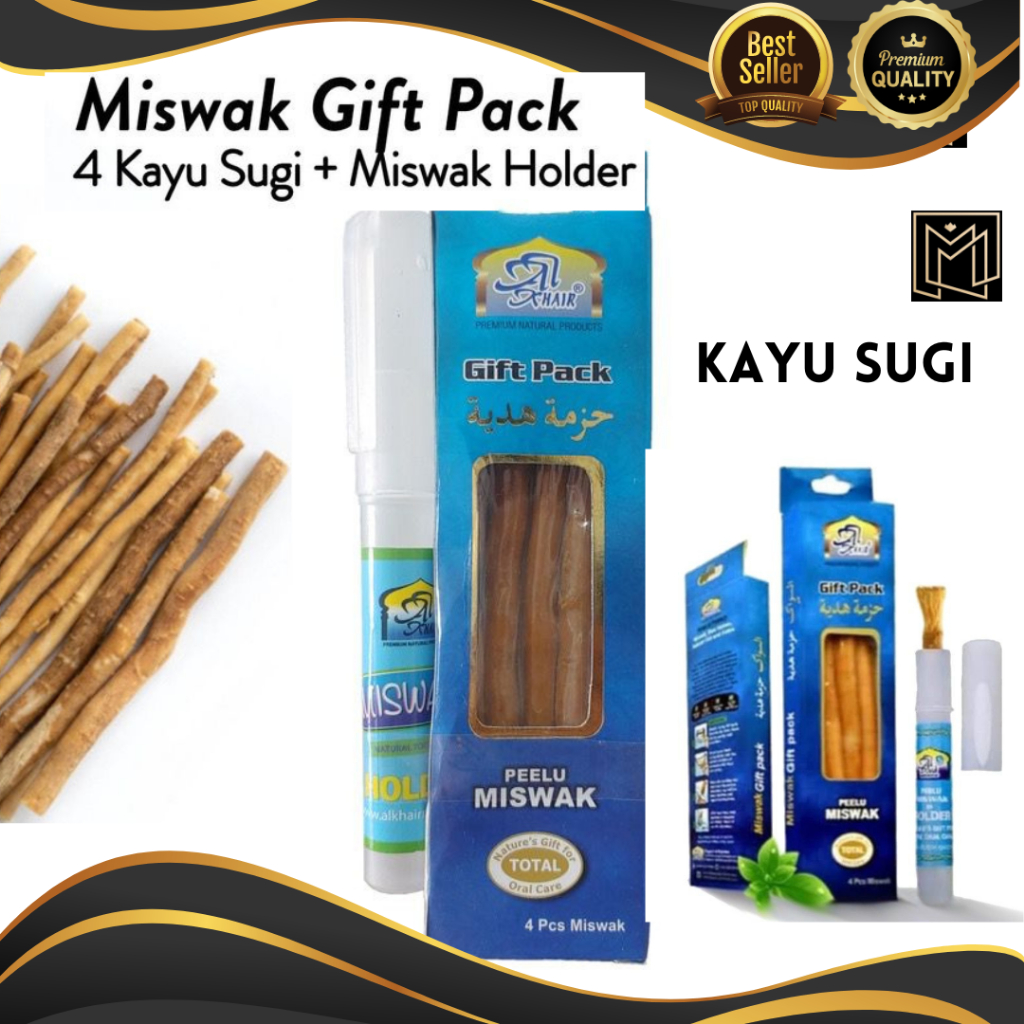 Miswak Al-Khair / Kayu Sugi READY STOCK Organic Toothbrush Miswak Gift ...