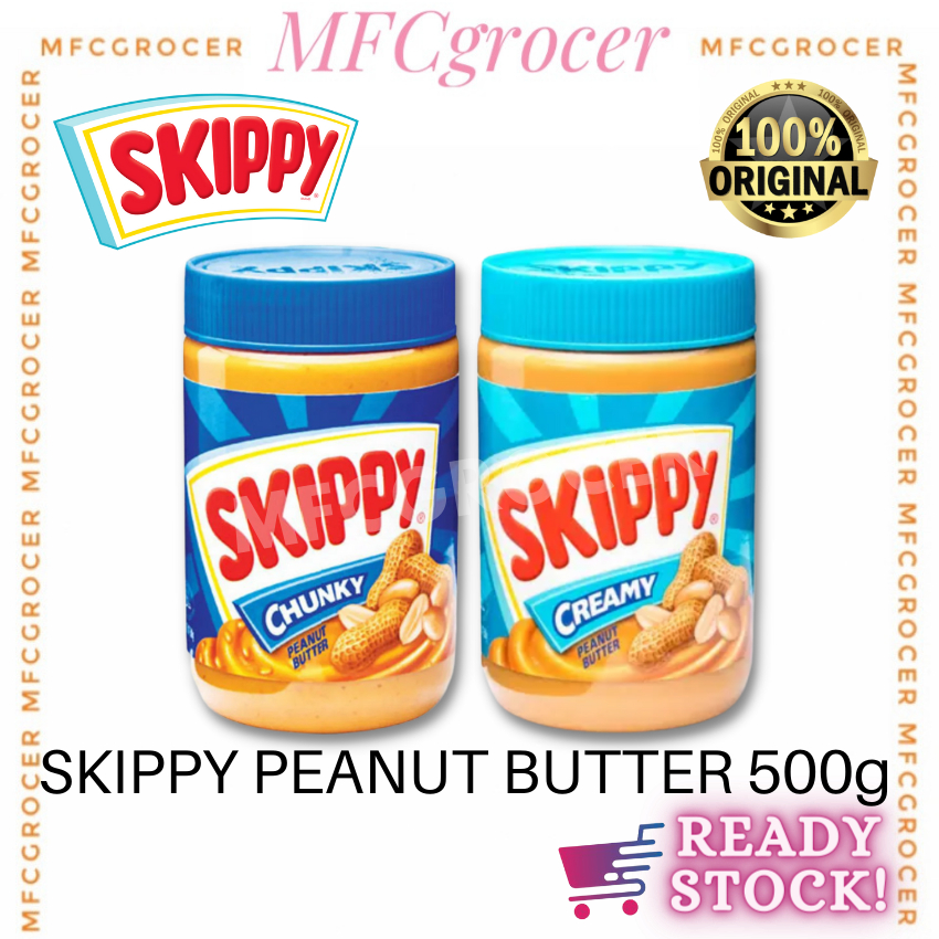 SKIPPY PEANUT BUTTER (SUPER CHUNK / CREAMY) 500g | Shopee Malaysia