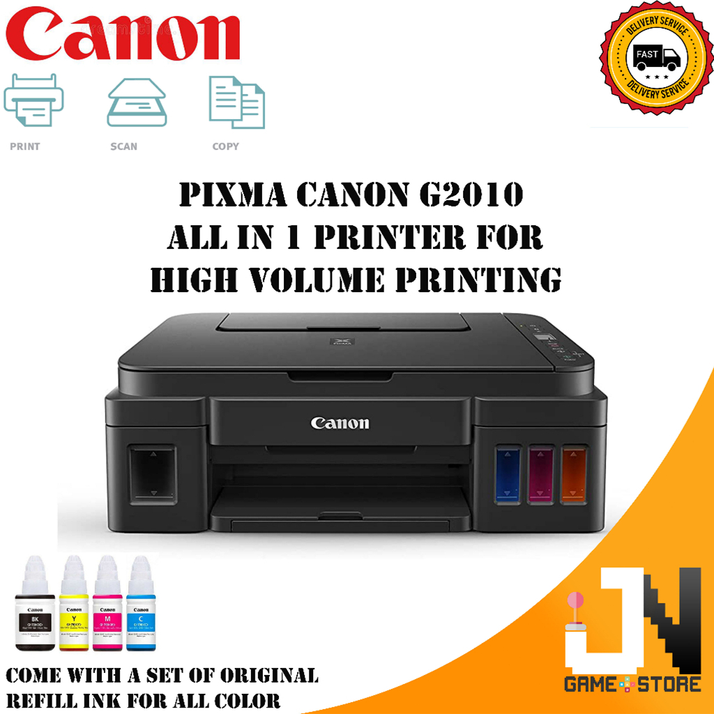 Canon Pixma G2010 3 In 1 Print/Scan/Copy Refillable Color Ink Printer (NEW) | Shopee Malaysia