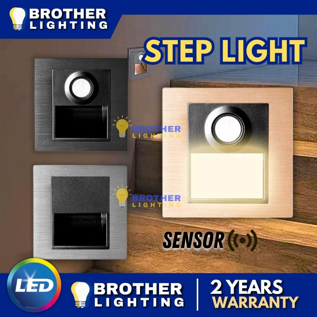 3W Premium Texture Led Stair Light Step Light Square Wall Lamp Recessed ...