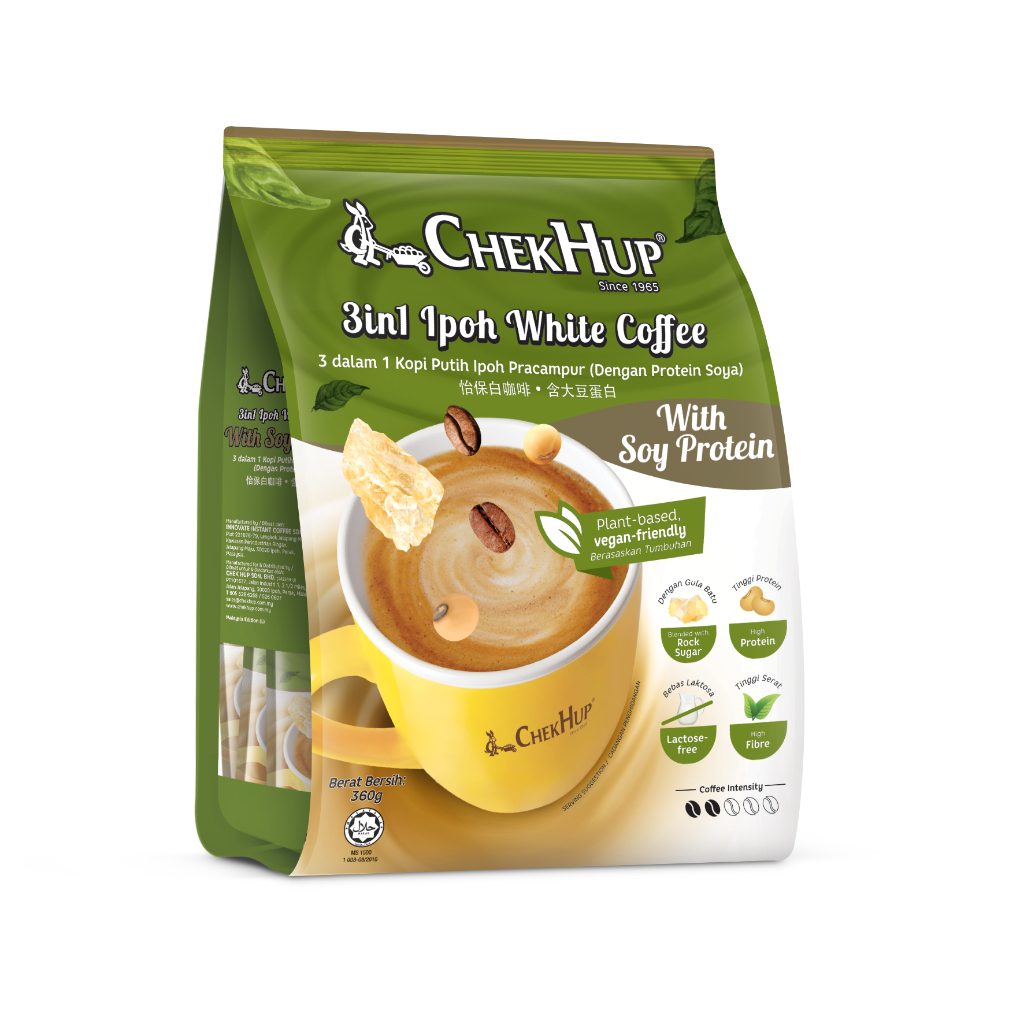 Chek Hup Ipoh White Coffee With Soy Protein (30g x 12s) | Shopee Malaysia