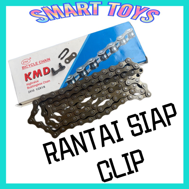 ORIGINAL KMD RANTAI BASIKAL Z410 1/2×1/8 CHAIN SINGLE SPEED SIAP CLIP ...