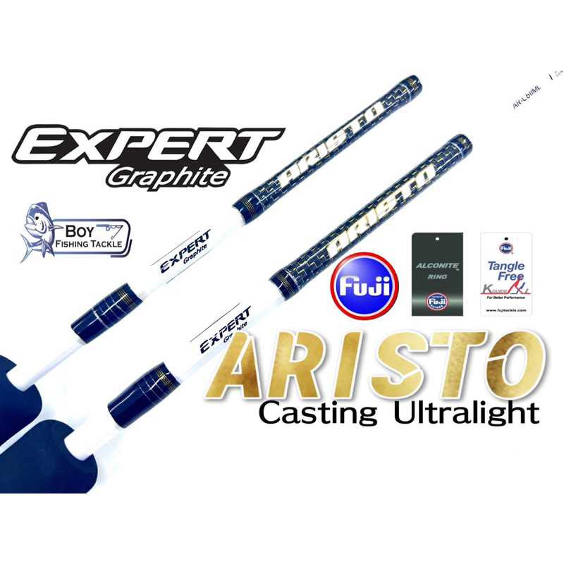 Expert Graphite Aristo Baitcast & Spinning Fishing Rod BC Baitcasting ...
