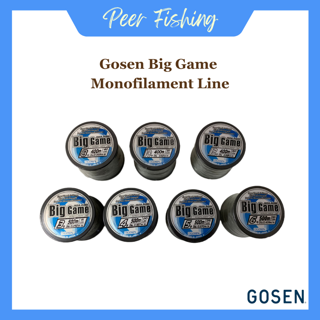 Big Game Monofilament Line Gosen | Shopee Malaysia