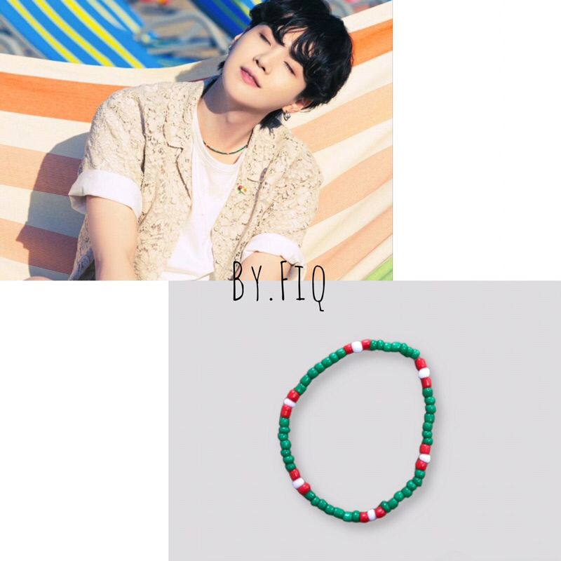 BTS SUGA AGUST D NECKLACE INSPIRED BRACELET & RING | HANDMADE BEADS ...