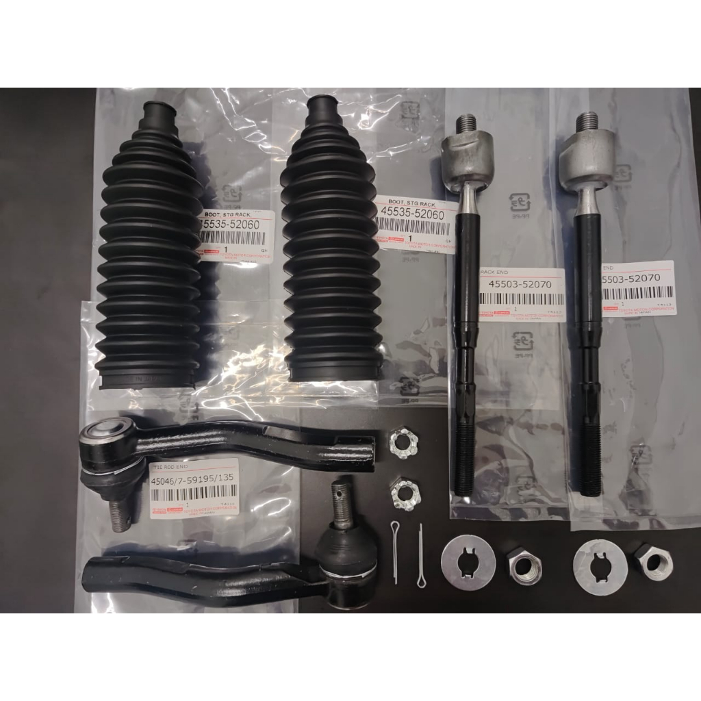 Toyota Vios Ncp93 Prius C (1 SET) Tie Rod End/Rack End/Steering Boot ...