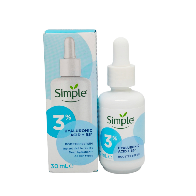 Simple Hyaluronic Acid + B5 Booster Serum 30ml (Hydrates Skin) | Shopee ...