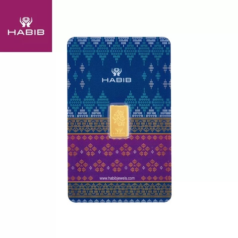 [Ready Stock] - Habib gold bar 1gram Songket Design | Shopee Malaysia