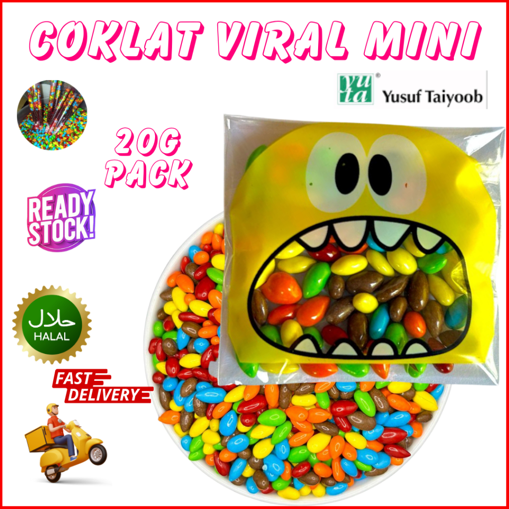 COKLAT VIRAL MINI (20g/Pack ) Chocolate Kuaci Doorgift Goodies Gift ...