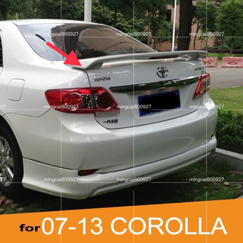 TOYOTA ALTIS 07-13 ABS Wing Spoiler With LED for Toyota Altis 2007 2008 ...