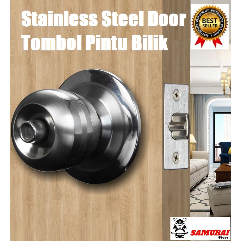 Silver Cylindrical Door Lock Lock Set Stainless Steel Door Knob Lock ...
