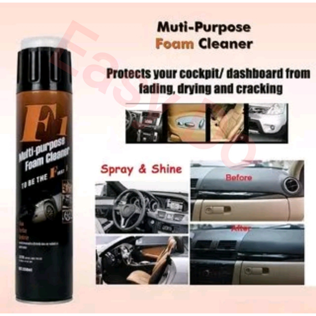 650ML F1 HIGH QUALITY MULTI-PURPOSE FOAM CLEANER SPRAY CAR CARE CAR SEAT LEATHER CUSHION SHOES ...