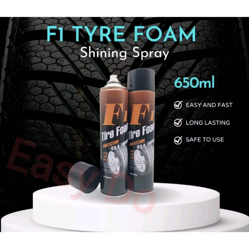 650ml Tyre Cleaning Foam Tire Foam Spray Bubble Cleaner Tire Shing ...