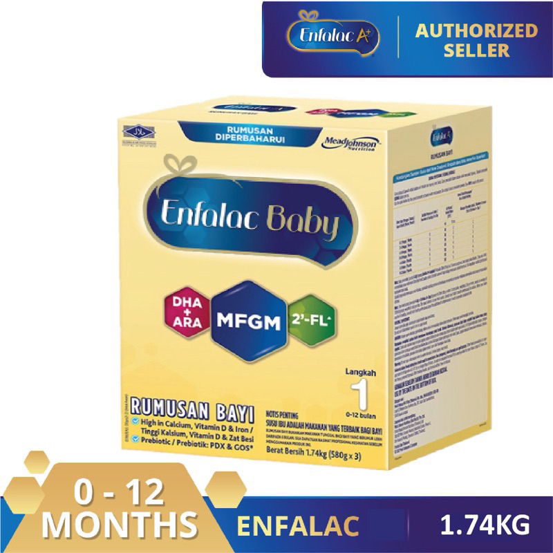 Enfalac Baby Step 1 - 1.74KG (Rumusan Bayi) Exp:03/2026 | Shopee Malaysia