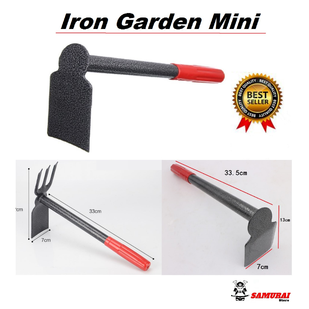Heavy Duty Metal Mini Hoe With Handle Changkul Besi Kecil Home Garden ...