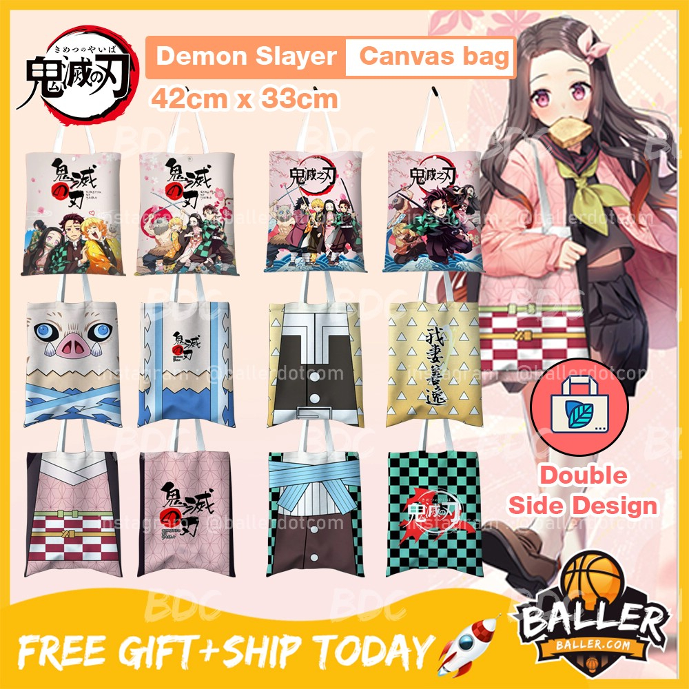 BDC Anime Demon Slayer Bag Kimetsu No Yaiba Shoulder Bags Tanjirou ...