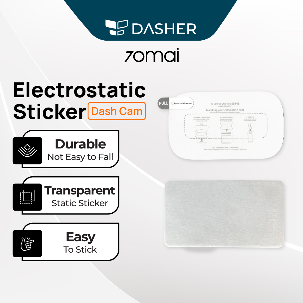 70mai Dashcam Electrostatic Sticker | Electrostatic Film Heat Resistant ...