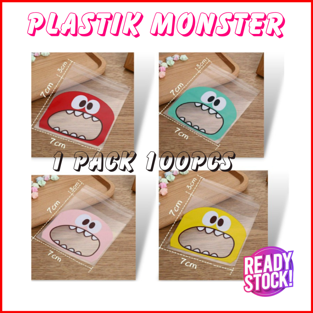 (READY STOCK) Plastik Monster 1pack (100pcs) | Shopee Malaysia
