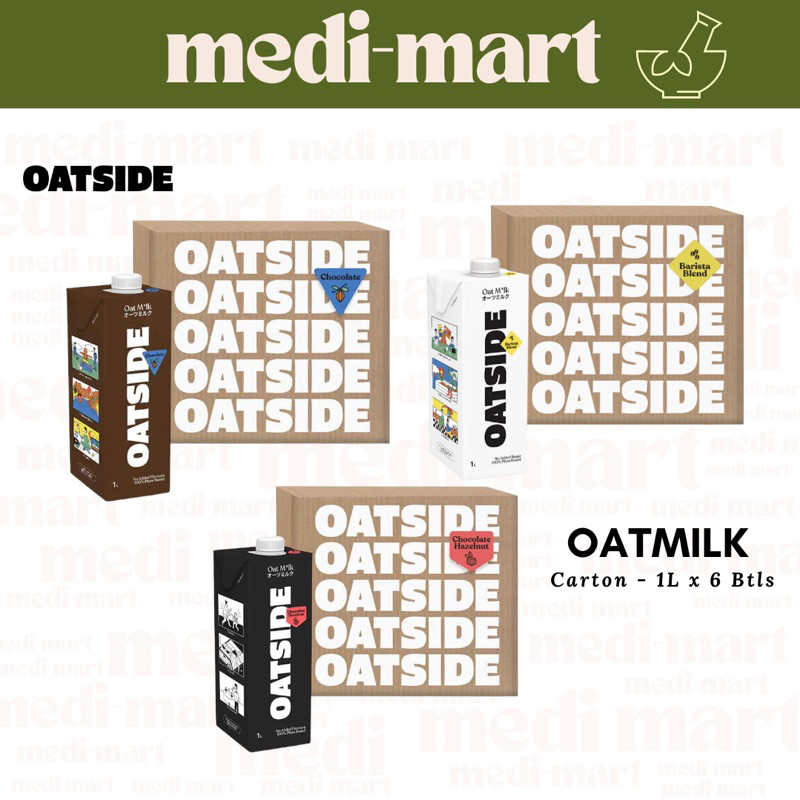 [CARTON] OATSIDE HALAL Oat Milk Barista Blend / Chocolate / Chocolate ...