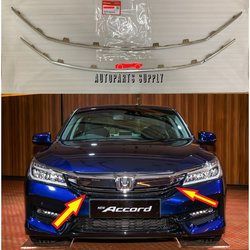 ORIGINAL HONDA ACCORD 2016 - 2019 T2M T2A FRONT GRILLE MOULDING GARNISH ...