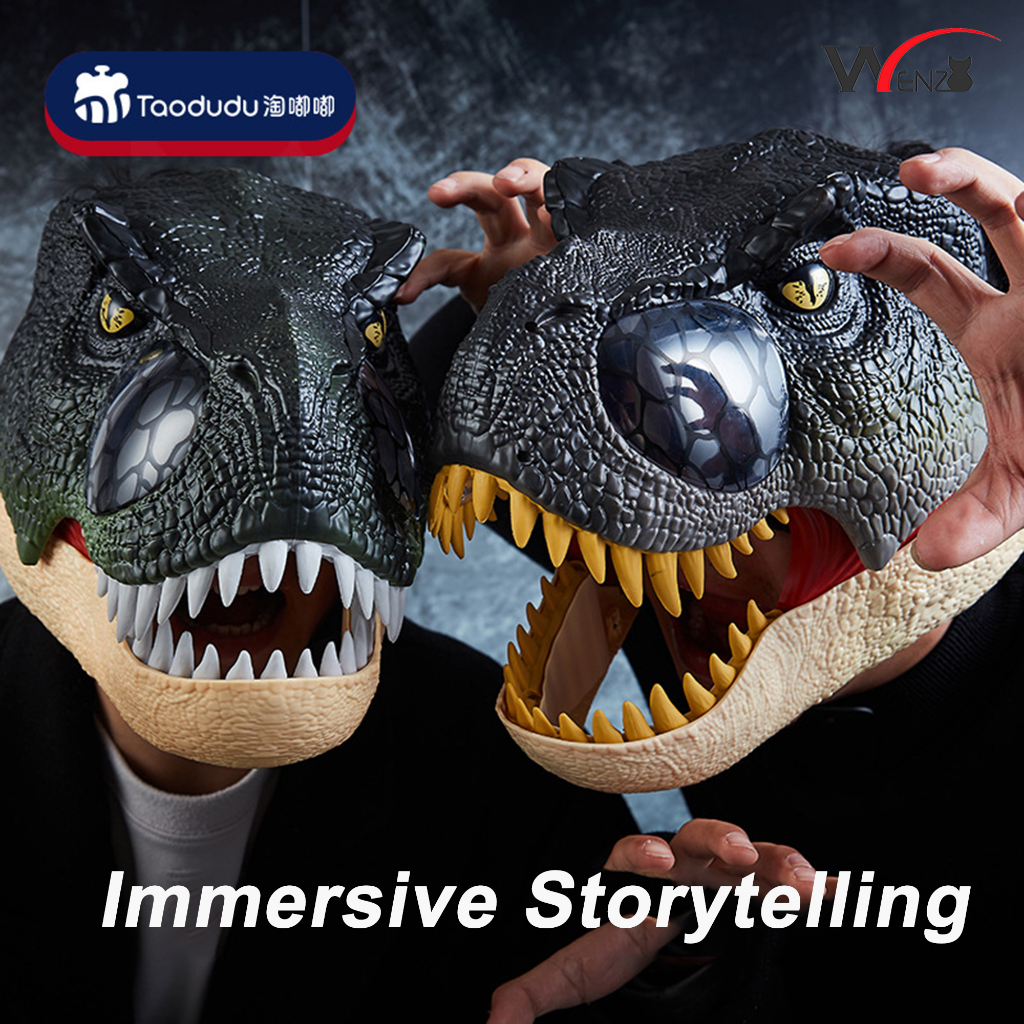 Children Dinosaur Mask Halloween Tyrannosaurus Rex Cosplay Realistic ...