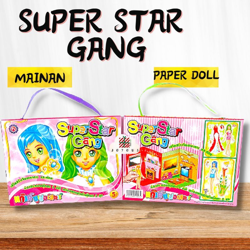 Mainan Paper Doll (Super Star Gang) | Shopee Malaysia