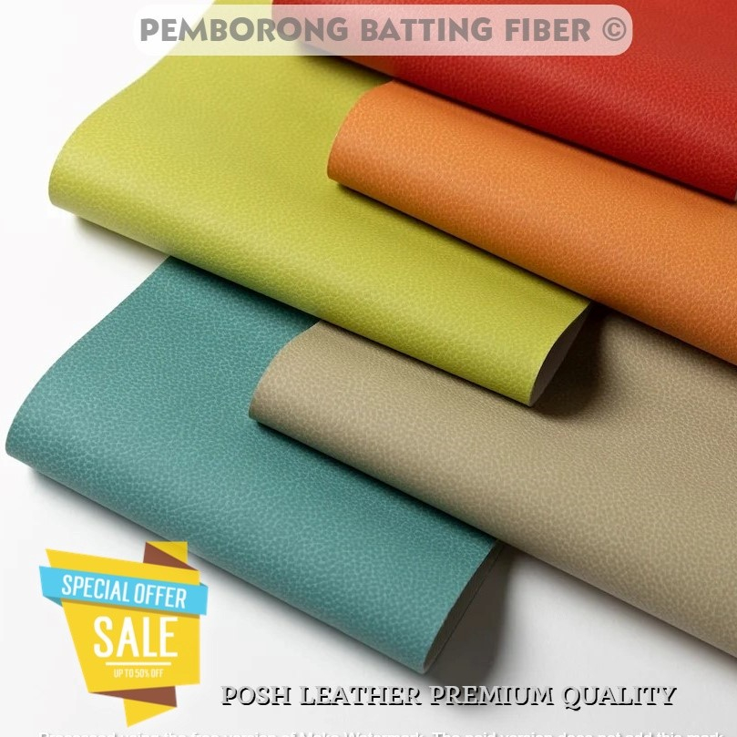 POSH LEATHER Premium Quality Fabric PVC Leather for Sewing Bag Clothing ...