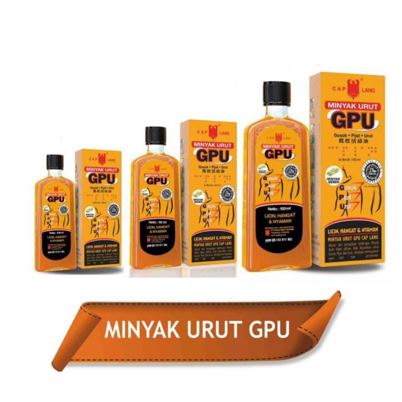 minyak urut GPU cap lang 30ml 60ml 100ml original | Shopee Malaysia