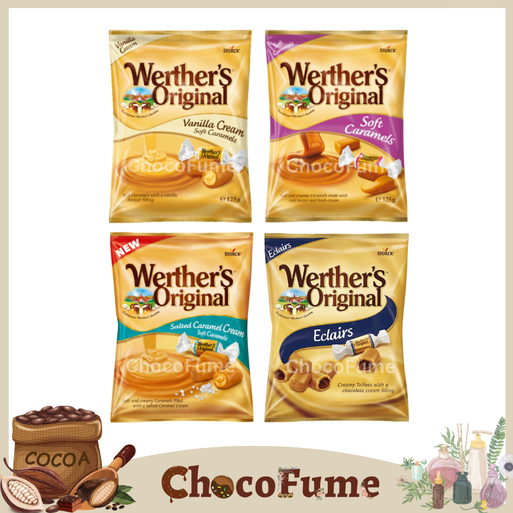Storck Werther's Original Soft Caramel Creamy Toffees Candy 125g ...