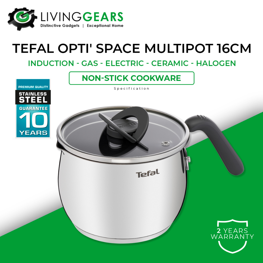 Tefal Daily Cook / Primary / Starter Stainless Steel Saucepan + Lid (16cm/18cm/20cm/24cm ...