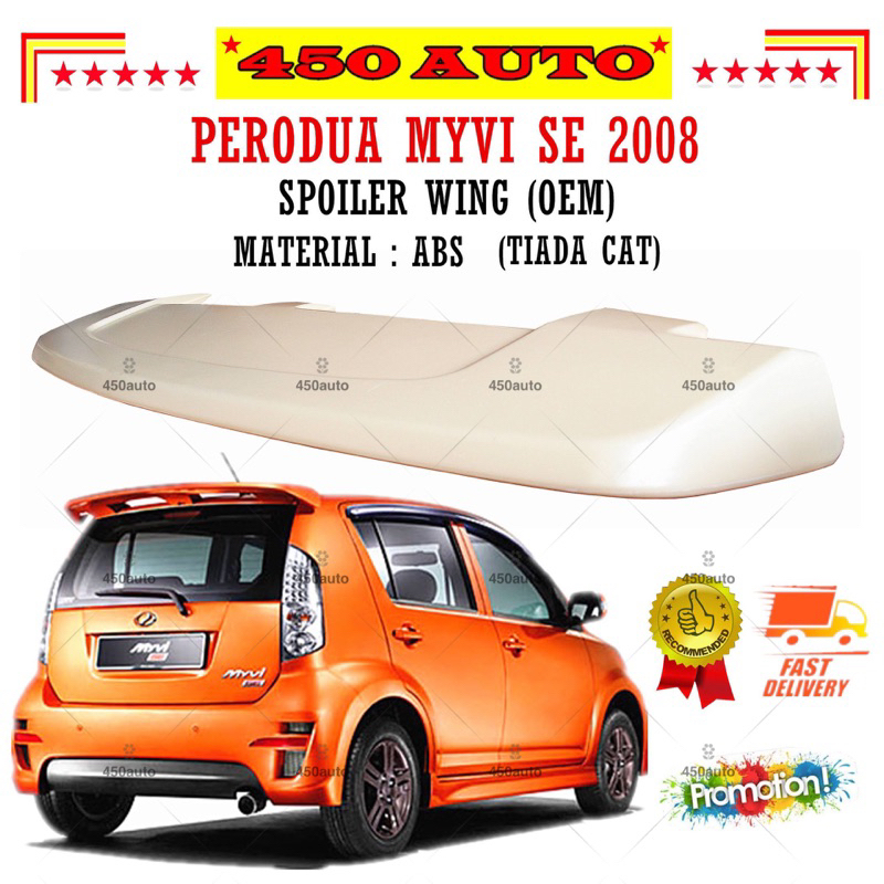 Perodua Myvi SE 2008 (05-10) SPOILER (ABS Plastic) / SE2 Special ...