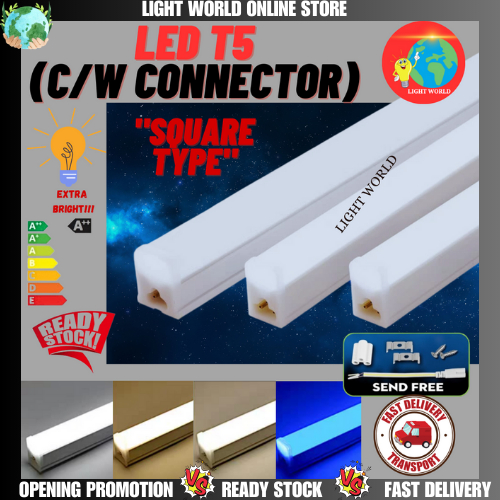 🔥HOT🔥SUPER BRIGHT🔥 LED T5 Tube SET 1ft 2ft 3ft 4ft Long Tube Ceiling ...