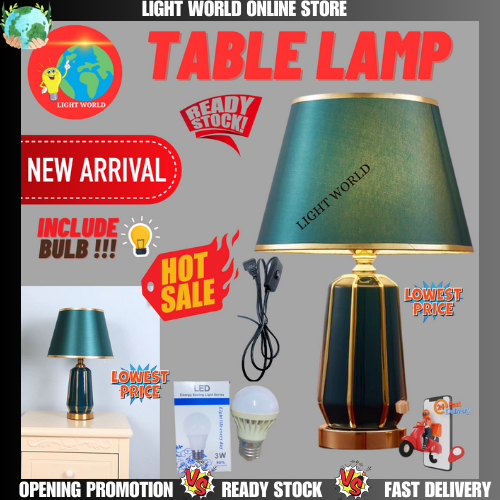 🔥NEW ARRIVAL🔥HOT🔥ceramic table lamp minimalist table lamp lampu meja ...