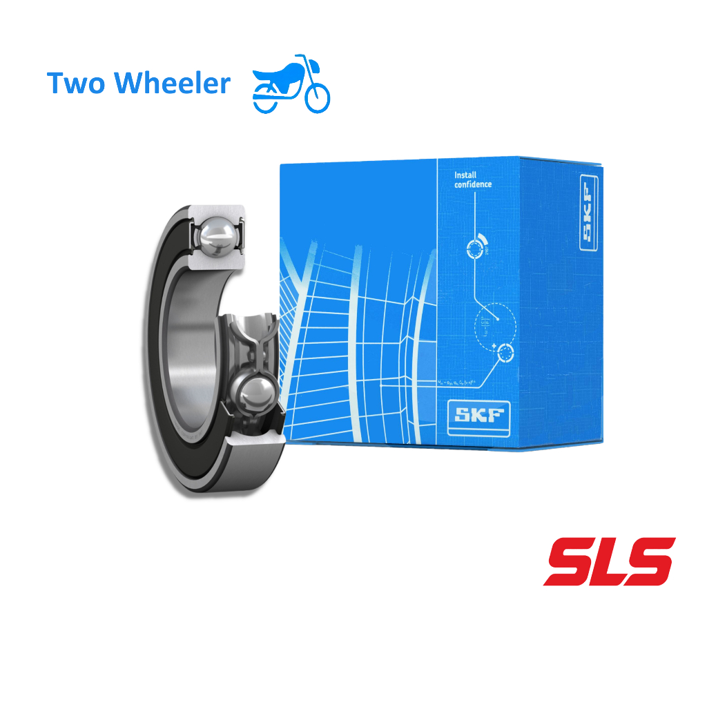 SKF 6207/VU350-2RS1 Deep Groove Ball Bearing, for Two Wheel Motorcycle ...