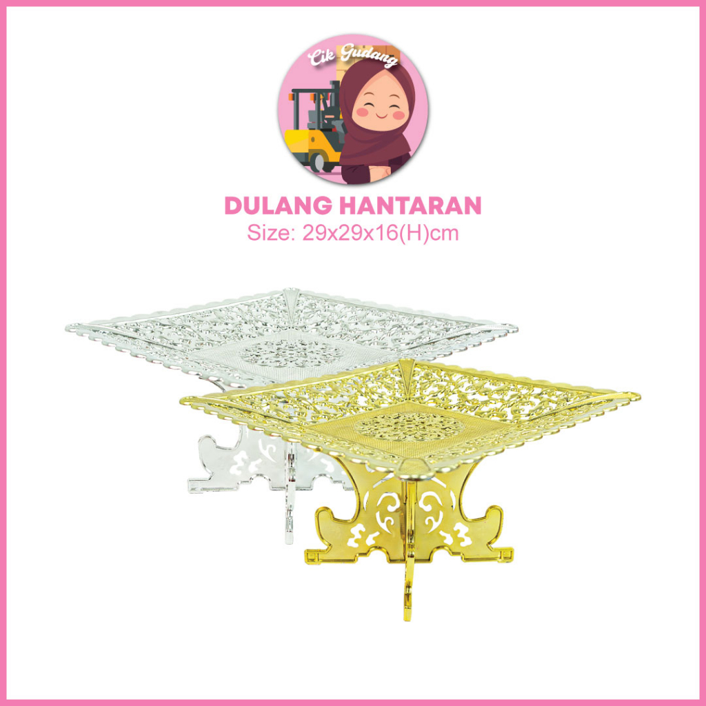 DULANG HANTARAN Perkahwinan | Dulang Gold Silver Plastic Wedding Gift ...