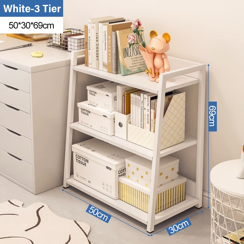 DO 4/5 Tier Multipurpose Bookshelf Shelves Storage Rack Wooden Book ...