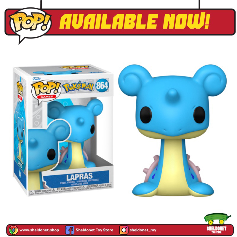 [IN-STOCK] Funko Pop! Games: Pokemon - Lapras | Shopee Malaysia