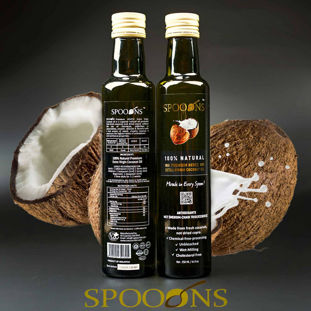 SPOONS Coconut Oil 初榨椰子精华油 (250ML) | Shopee Malaysia