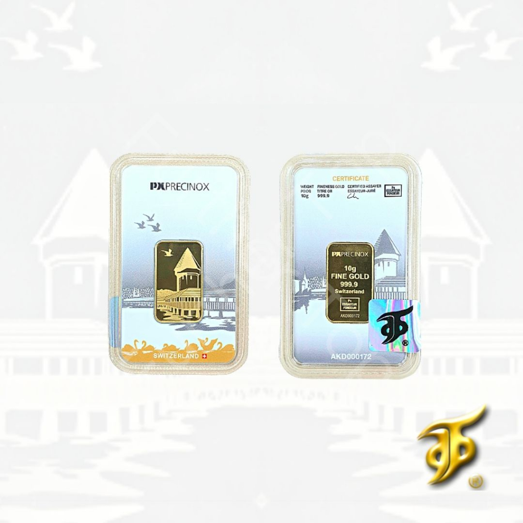 Gold Bar ( 10g ) 999.9 PX Swiss LBMA - LUCERNE【Emas｜足金牌｜小金条】 | Shopee ...